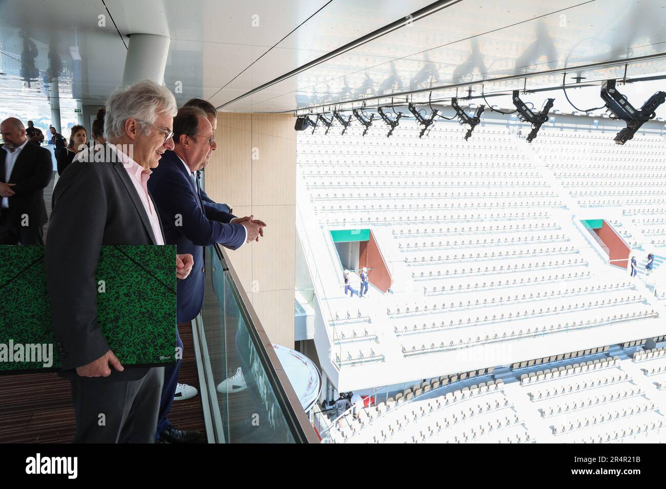 Paris, France. 29th May, 2023. Christophe Penot, Francois Hollande ...