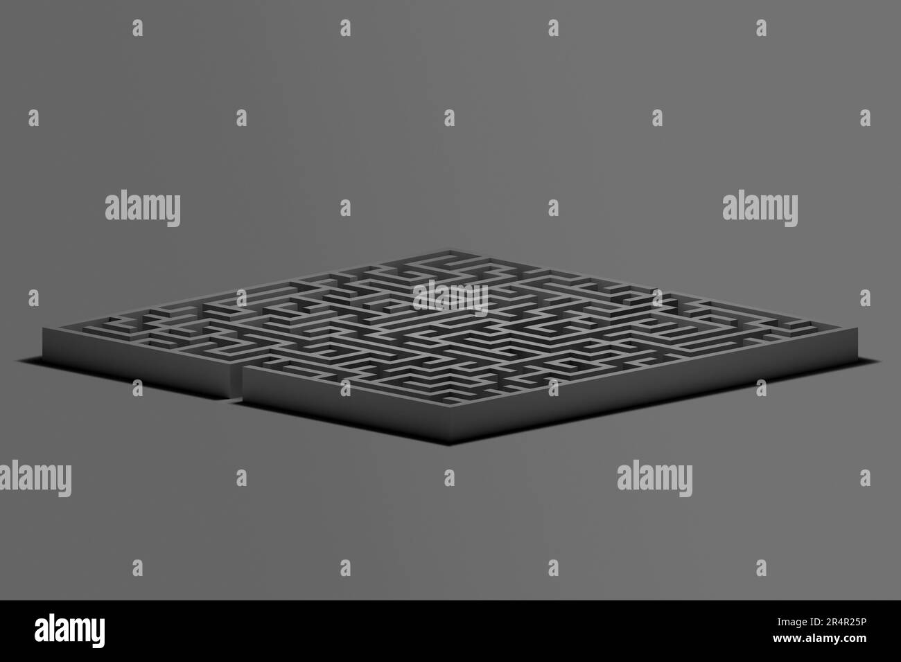 Square maze hi-res stock photography and images - Alamy