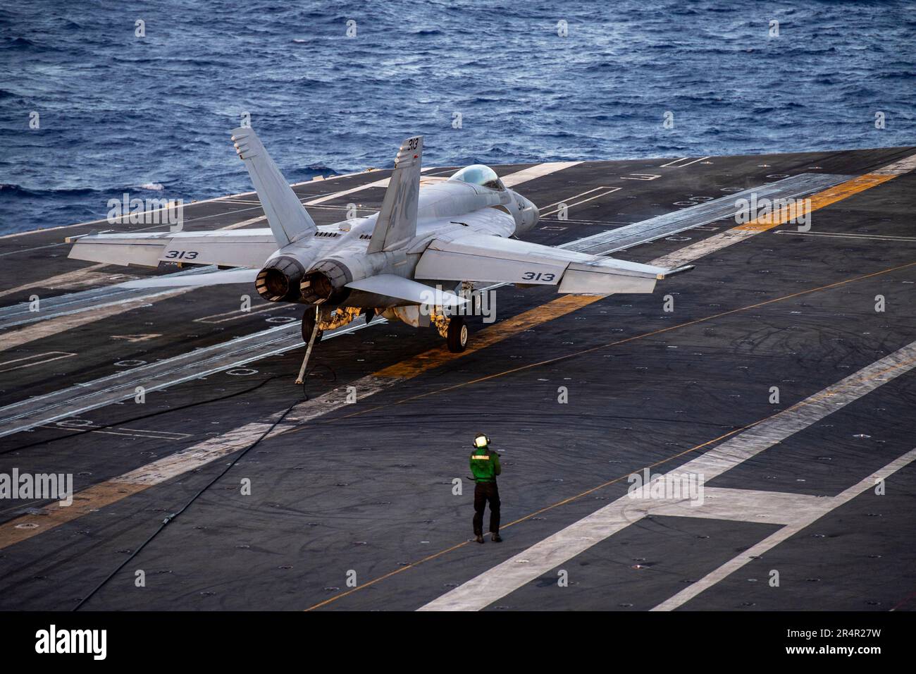 230527-N-DU622-1029 PACIFIC OCEAN (May 27, 2023) An F/A-18E Super Hornet from the “Kestrels” of ...