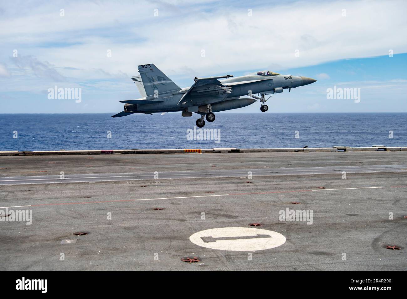 230528-N-DU622-1033 PACIFIC OCEAN (May 28, 2023) An F/A-18E Super Hornet from the “Kestrels” of ...
