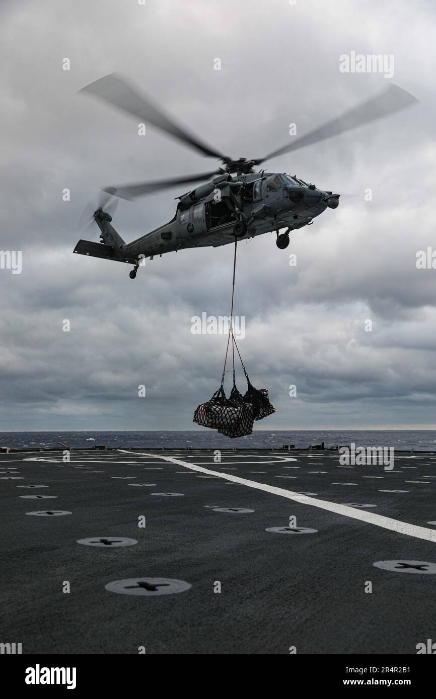 230527-N-ED646-2276- ATLANTIC OCEAN (May 27, 2023) An MH-60S Sea Hawk ...
