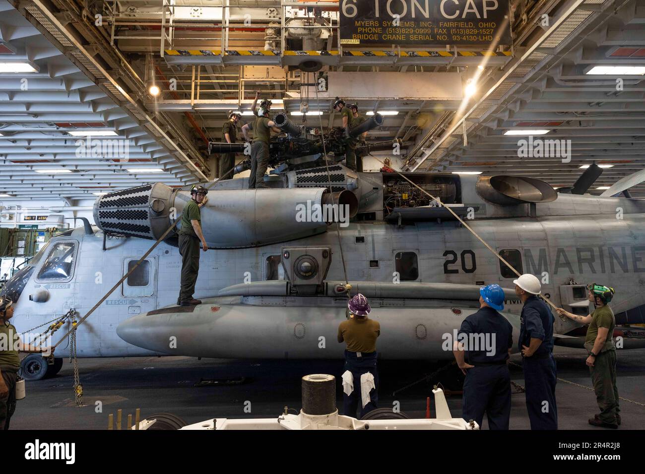 230526-N-VO895-1062 ATLANTIC OCEAN (May 26, 2023) Sailors assigned to ...