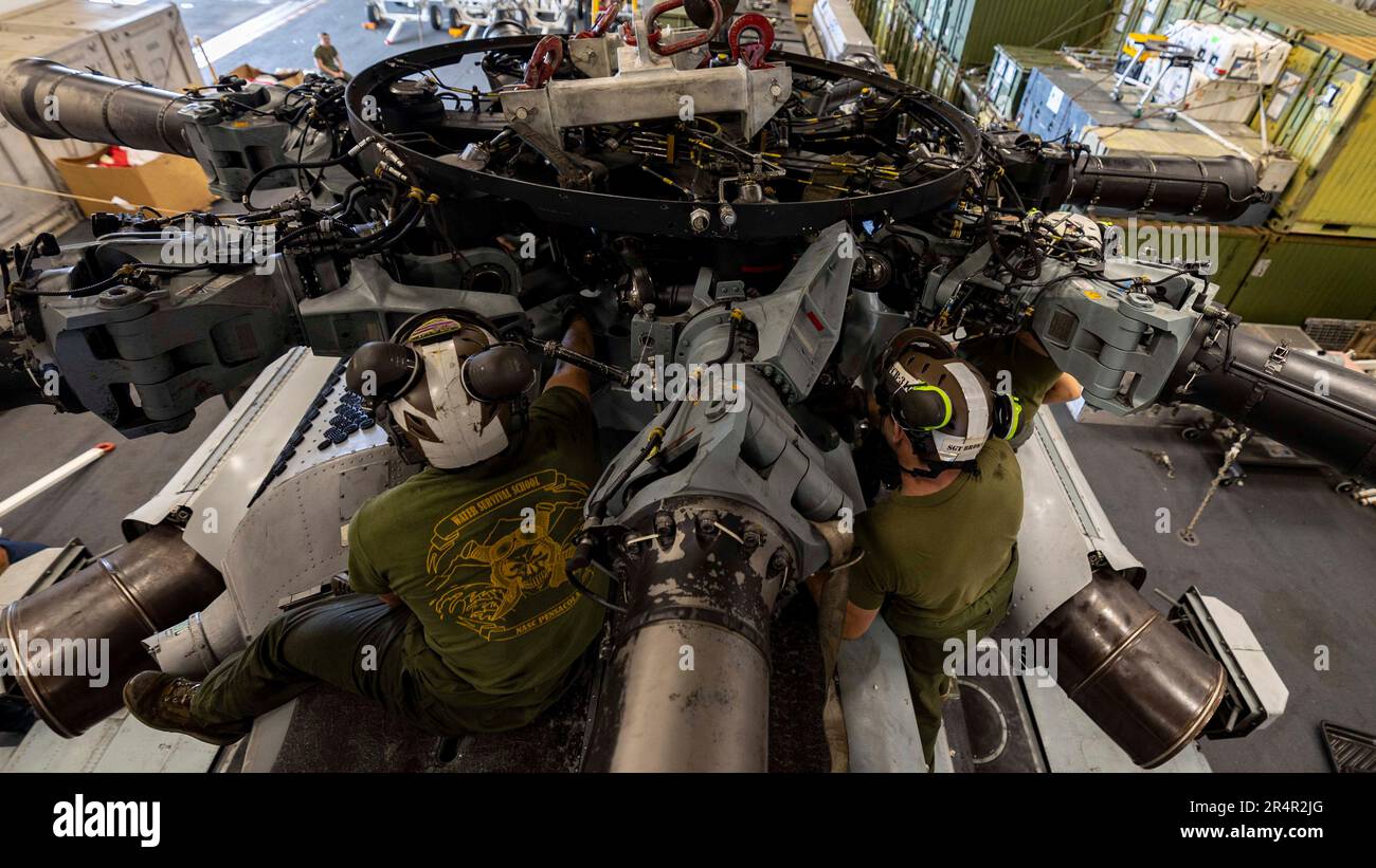 230526-N-VO895-1034 ATLANTIC OCEAN (May 26, 2023) Marines assigned to ...