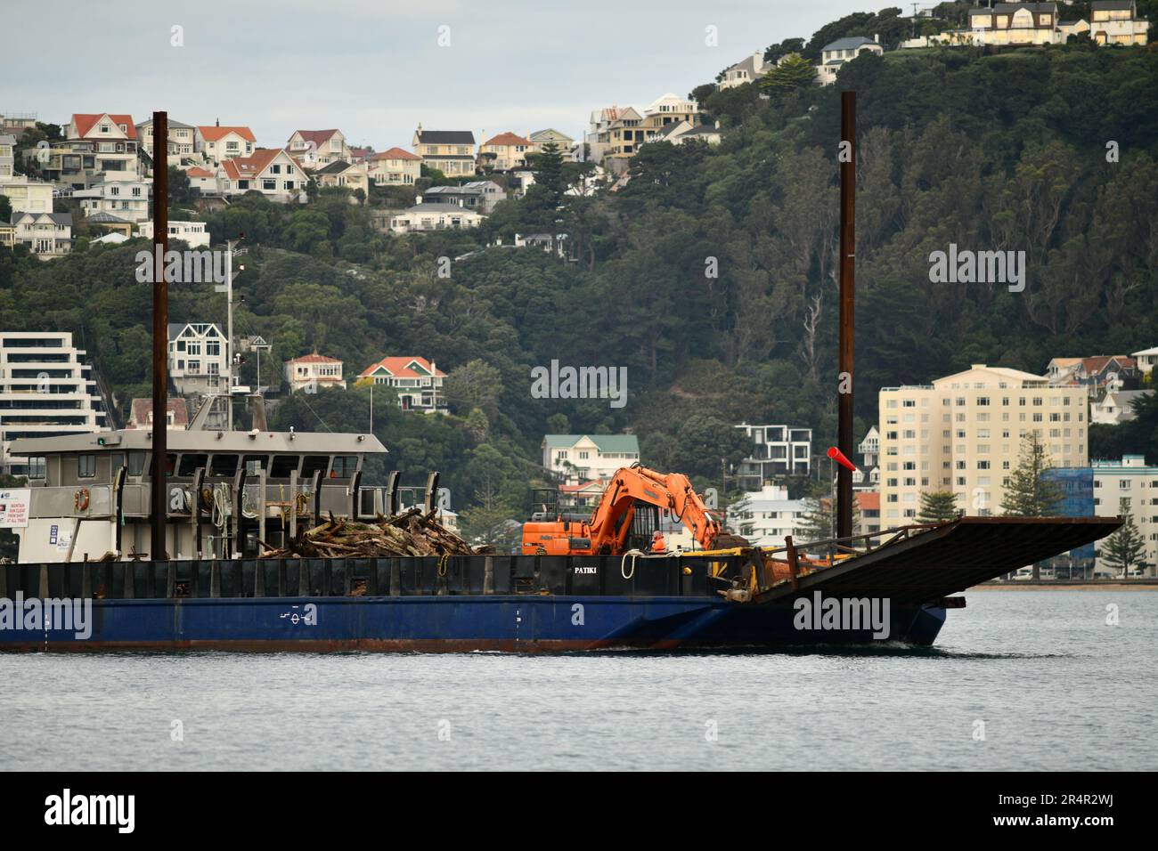 WELLINGTON, NEW ZEALAND, MAY 18, 2023:The general cargo ship Patiki ...