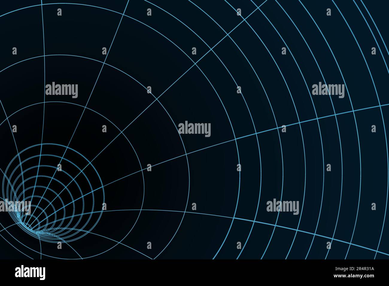 Green 3D vortex grid in te 80s futuristic style Stock Photo - Alamy