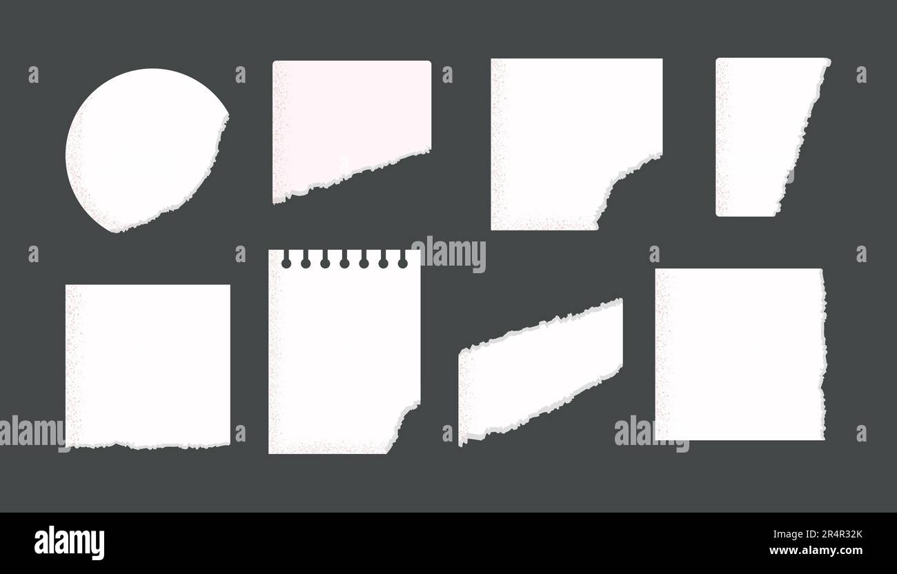 Torn diary page Stock Vector Images - Alamy