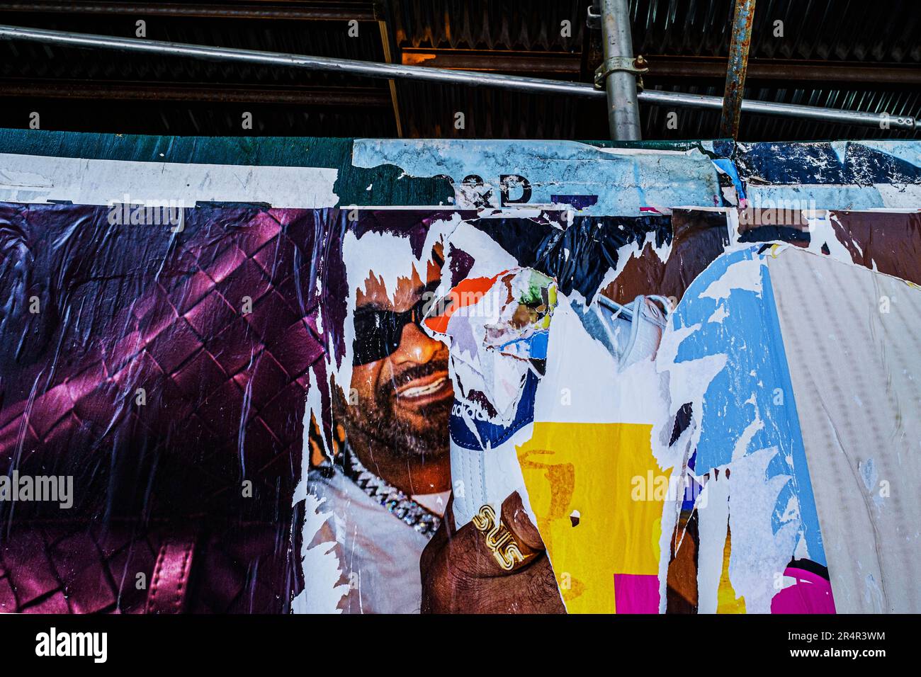 New York, New York, USA. 28th May, 2023. An unused construction site in ...