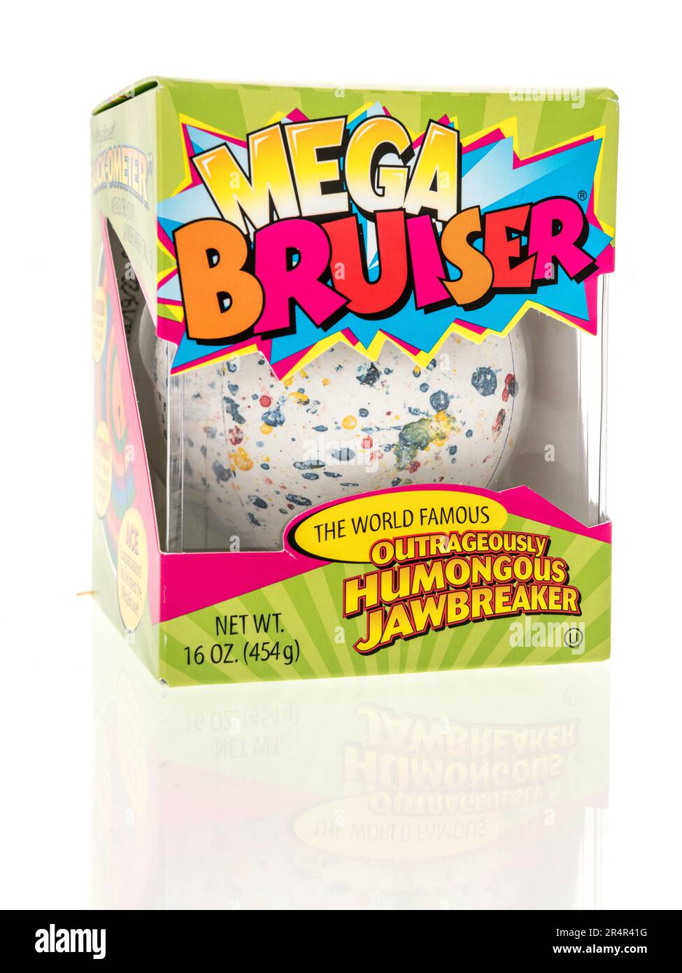 Winneconne, WI - 16 April 2023: A package of Mega bruiser world famous ...