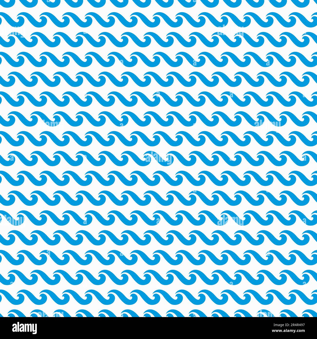 Sea or ocean water waves seamless pattern. Wallpaper with nautical ...