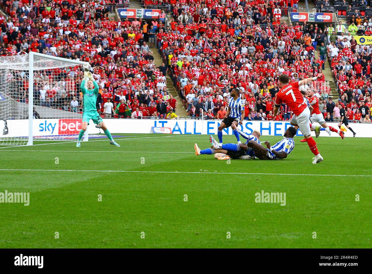 Wembley Stadium, London, England - 29th May 2023 Cameron Dawson ...