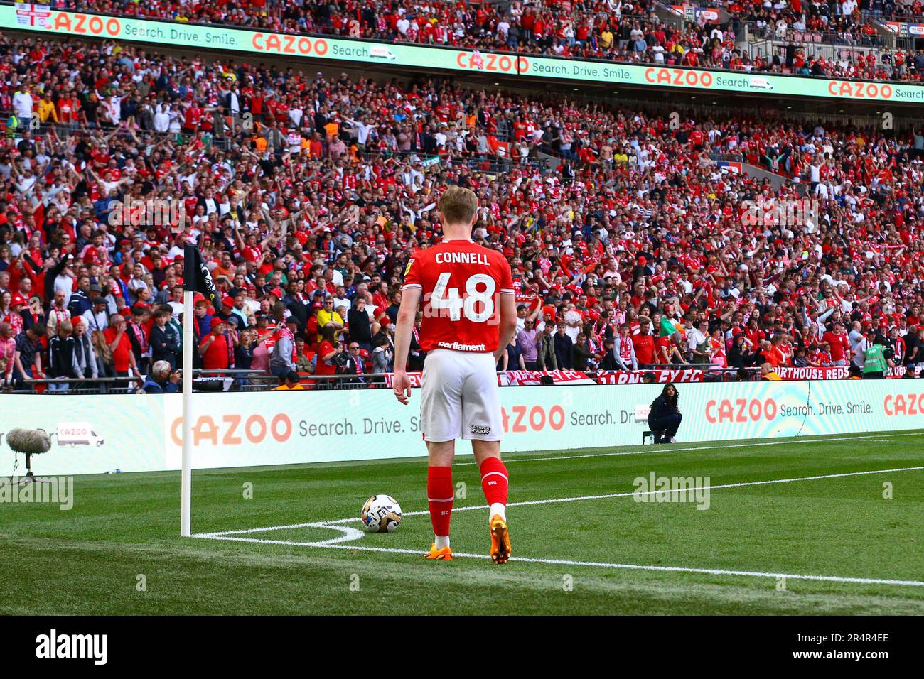 Wembley Stadium, London, England - 29th May 2023 Luca Connell (48) of ...