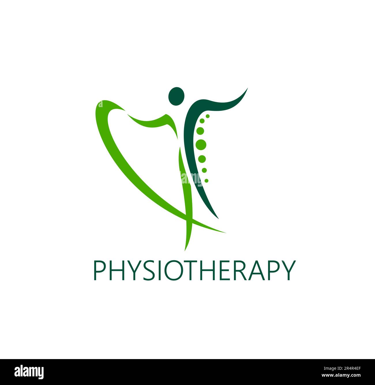 Physiotherapy, back pain therapy icon. Chiropractic massage practice ...