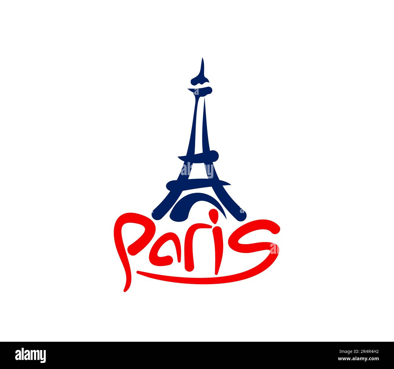 Paris Eiffel Tower icon, vector travel landmark of France. Paris city ...