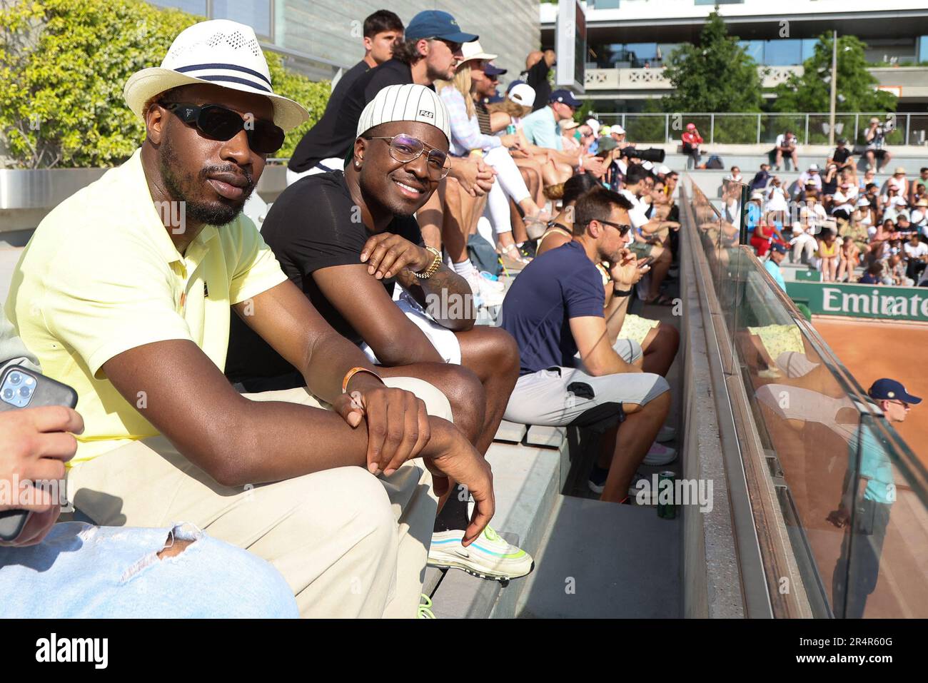 Paris, France. 29th May, 2023. Jason Aaron Mills aka IDK in the stands ...