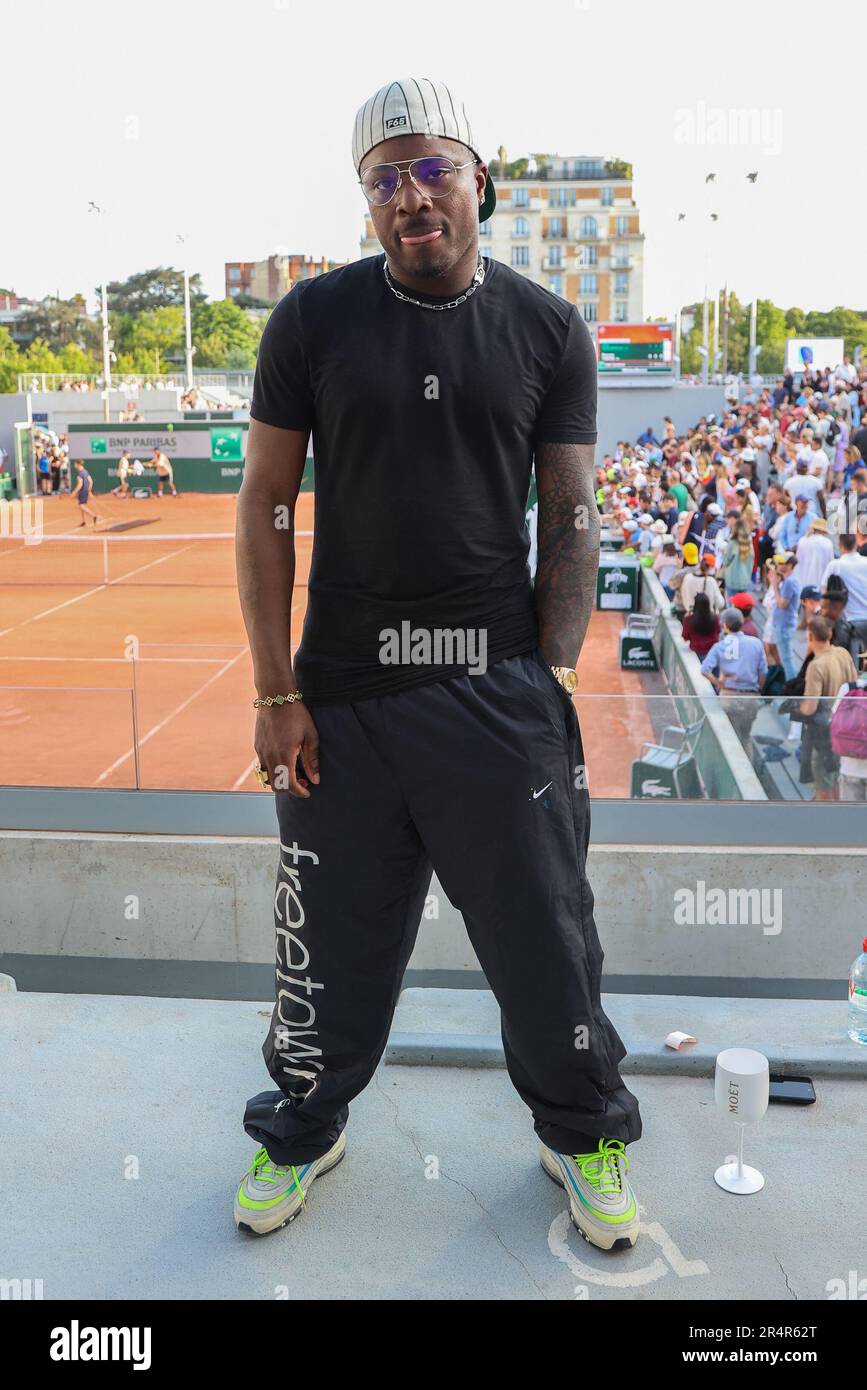 Paris, France. 29th May, 2023. Jason Aaron Mills aka IDK in the stands ...