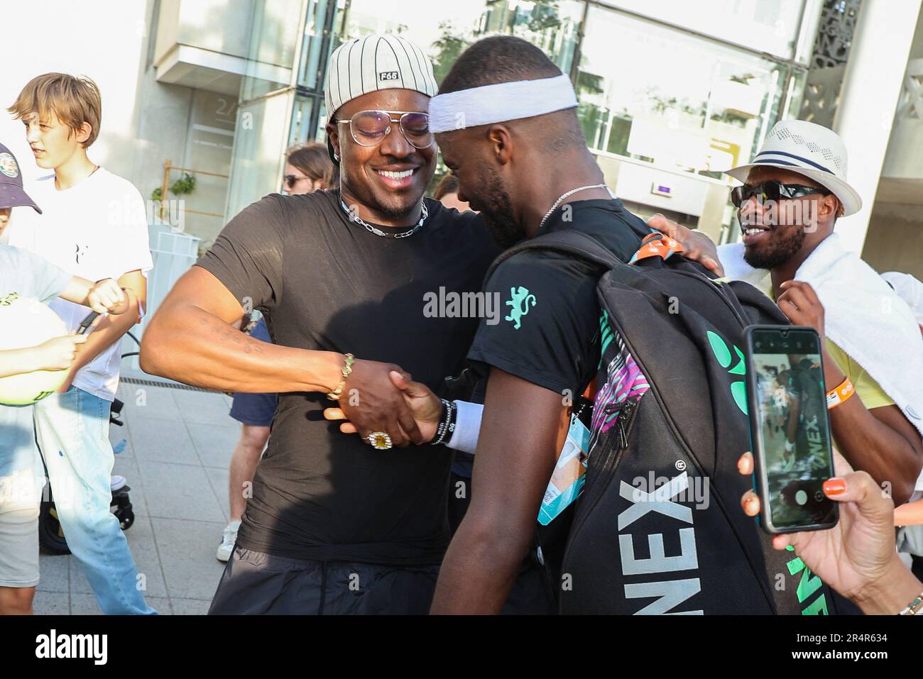 Paris, France. 29th May, 2023. Jason Aaron Mills aka IDK, and US tennis ...