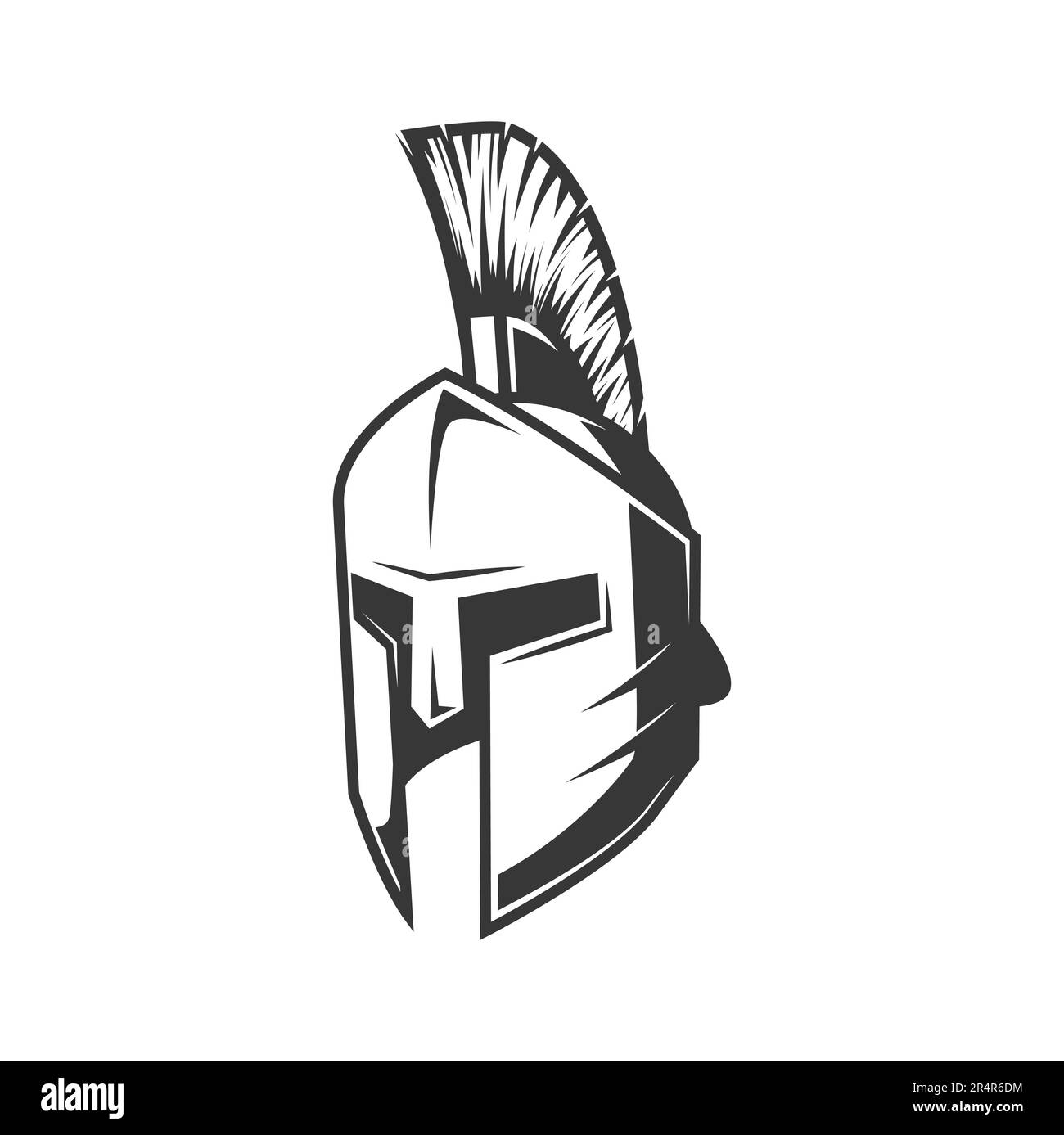 Spartan helmet of Gladiator Roman warrior or Sparta and Greek Trojan ...
