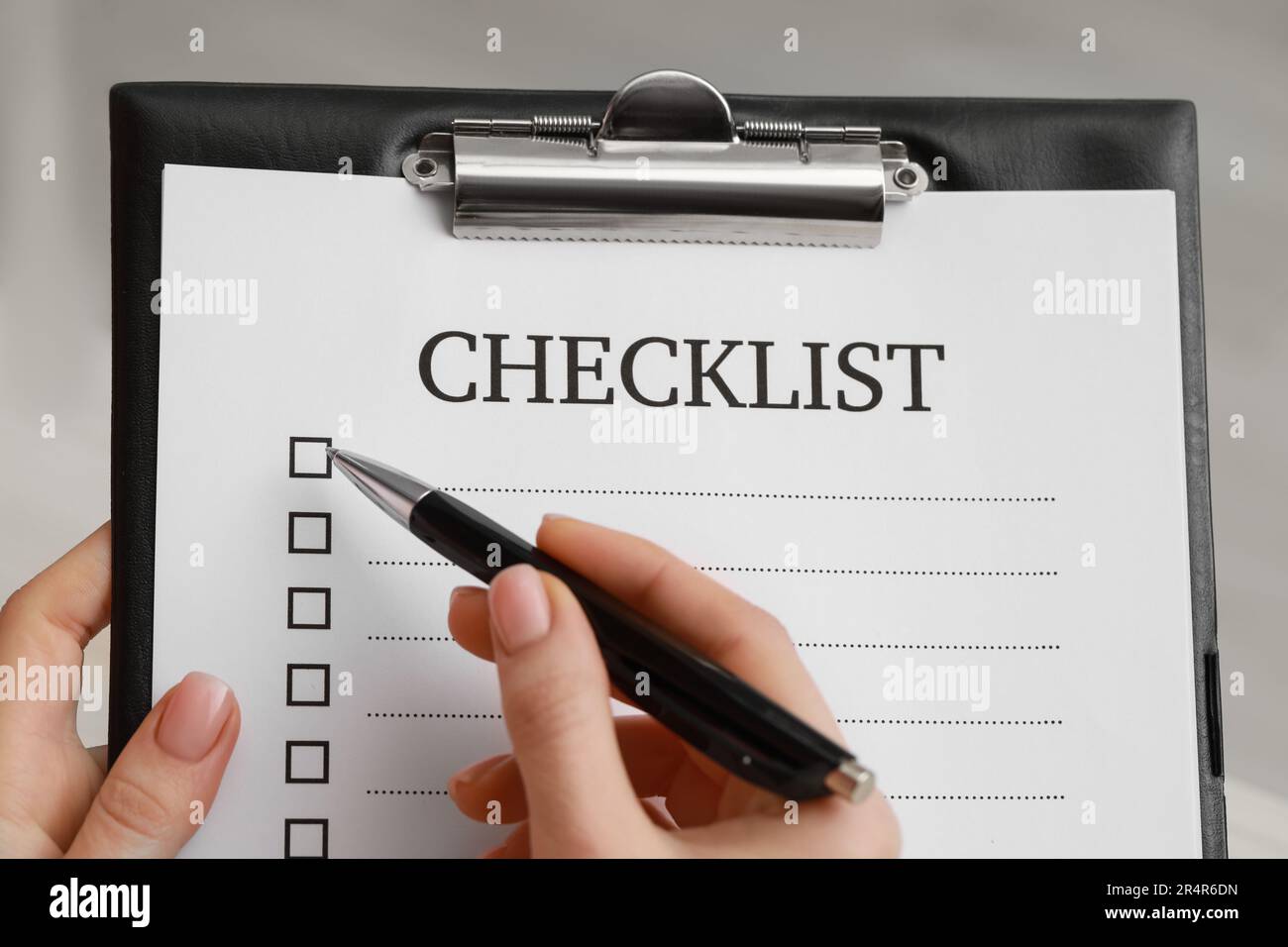 Woman checklist health hi-res stock photography and images - Alamy