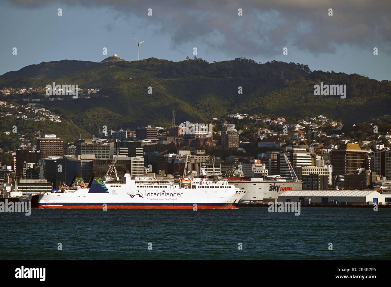 WELLINGTON, NEW ZEALAND, MAY 16, 2023:The Interislander ferry Atarere ...