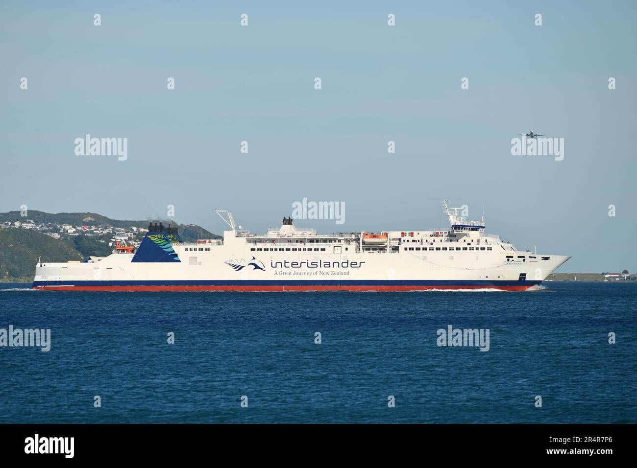 WELLINGTON, NEW ZEALAND, MAY 16, 2023:The Interislander ferry Atarere ...