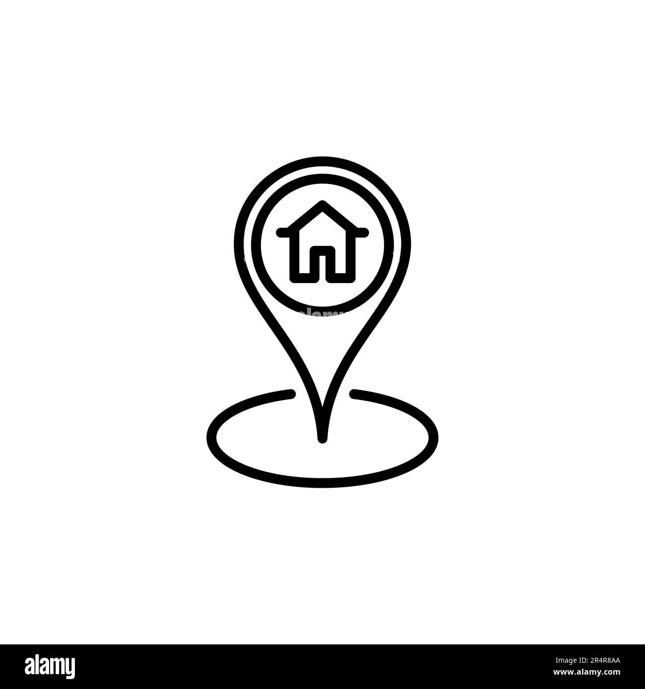 address icon vector. home location icon vector Stock Vector Image & Art ...