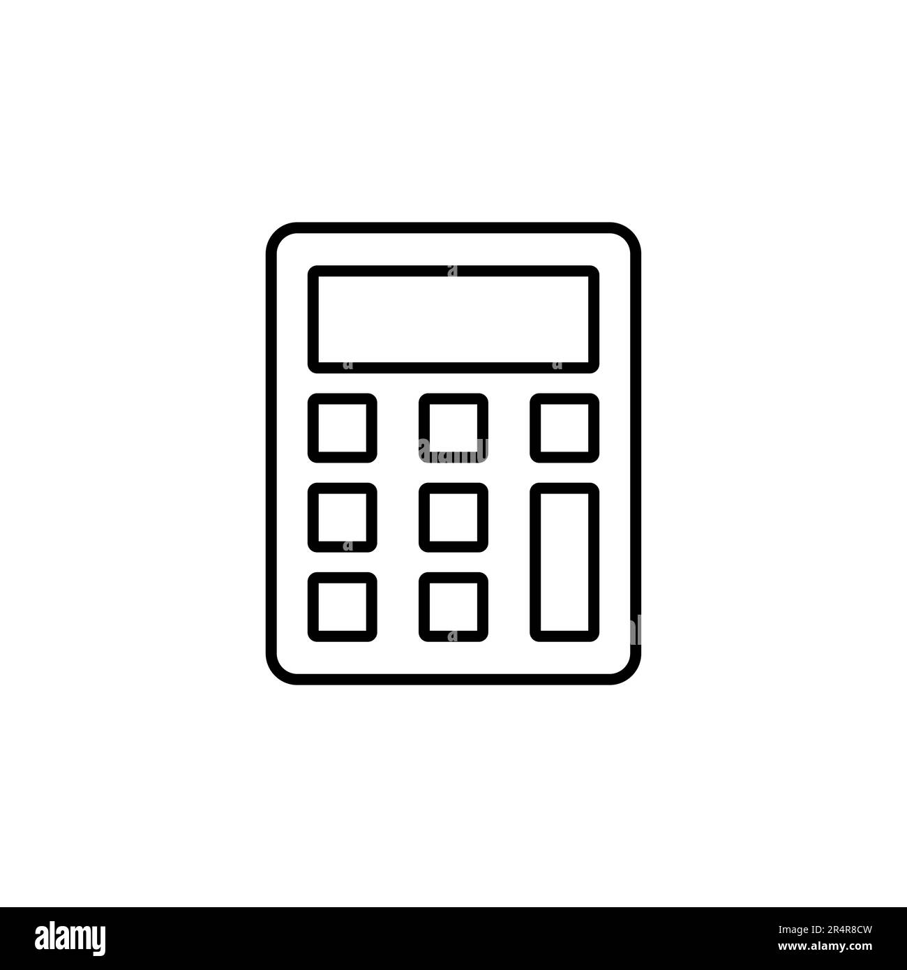 Calculator icon vector. Accounting calculator icon. calculator vector ...