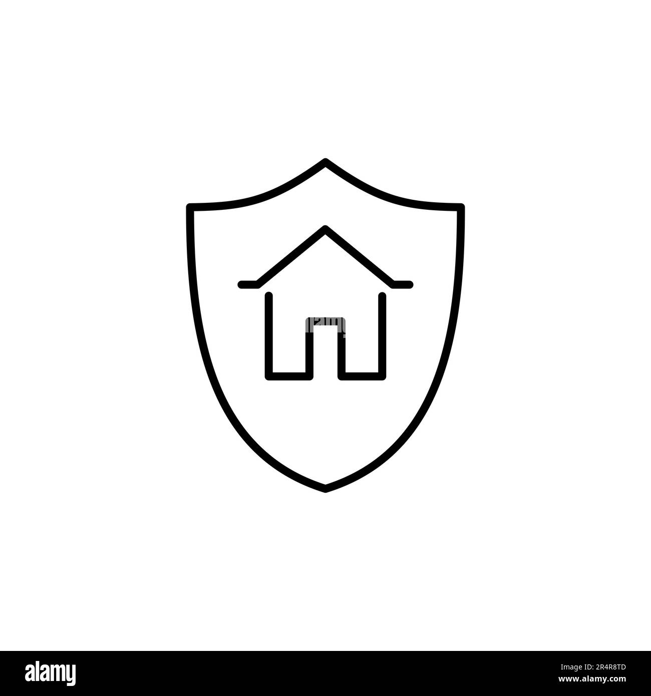 home insurance icon vector. home protection icon Stock Vector Image ...