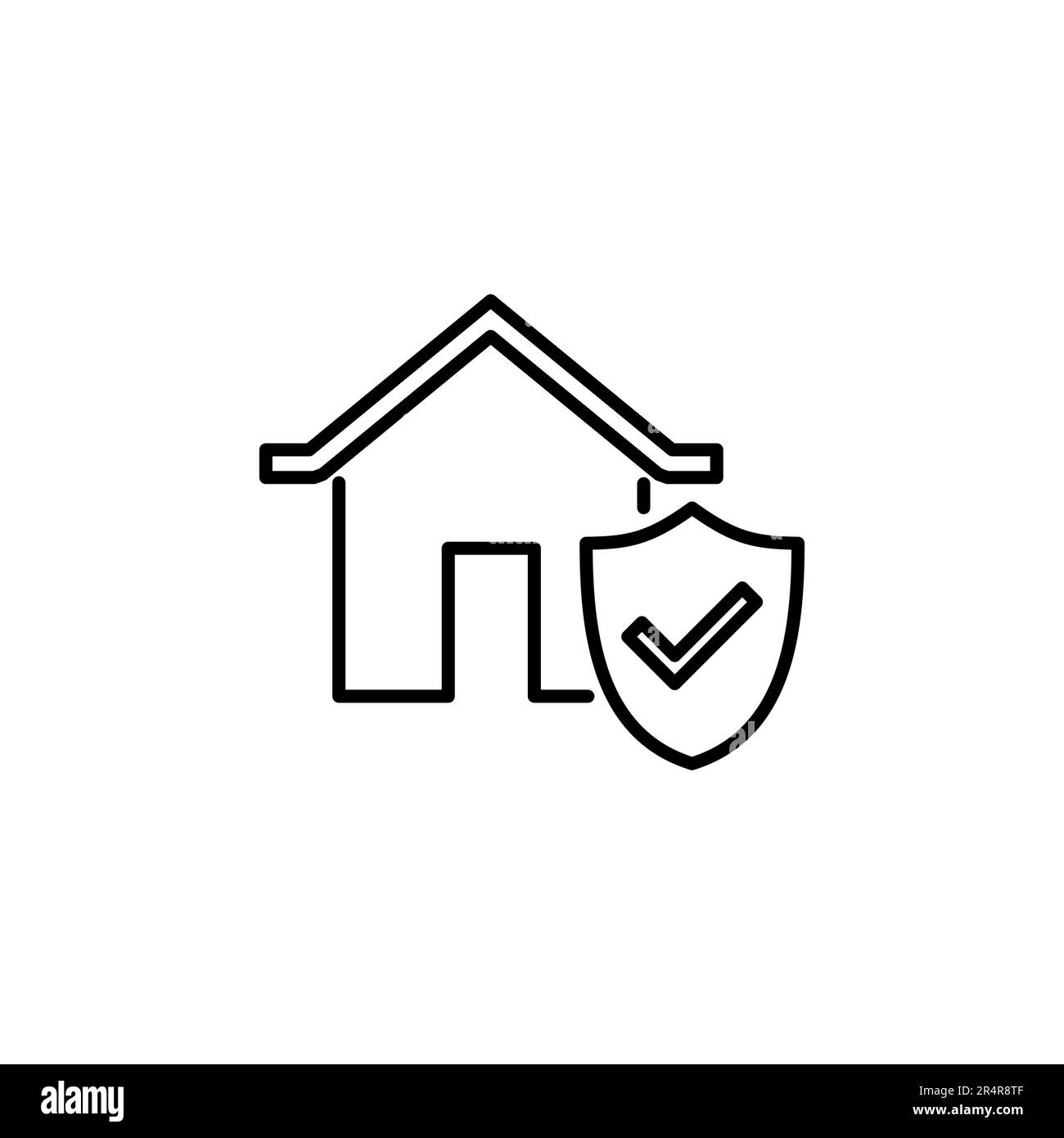 house insurance icon vector. house protection icon Stock Vector Image ...