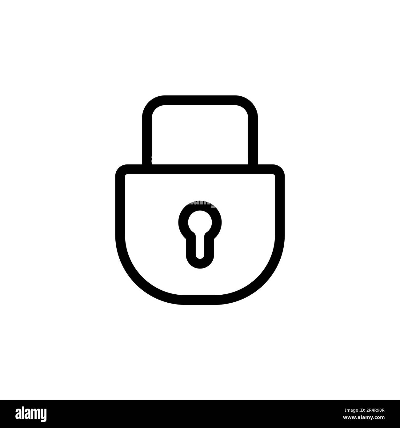 Lock icon vector. Padlock icon vector. Encryption icon. Security symbol ...