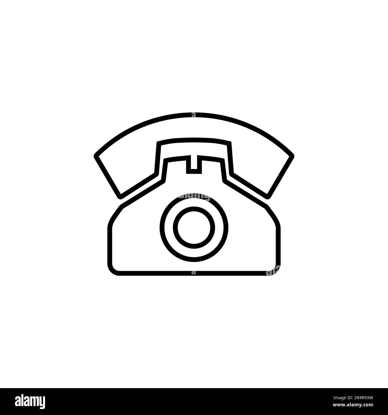Telephone icon vector. phone icon vector Stock Vector Image & Art - Alamy