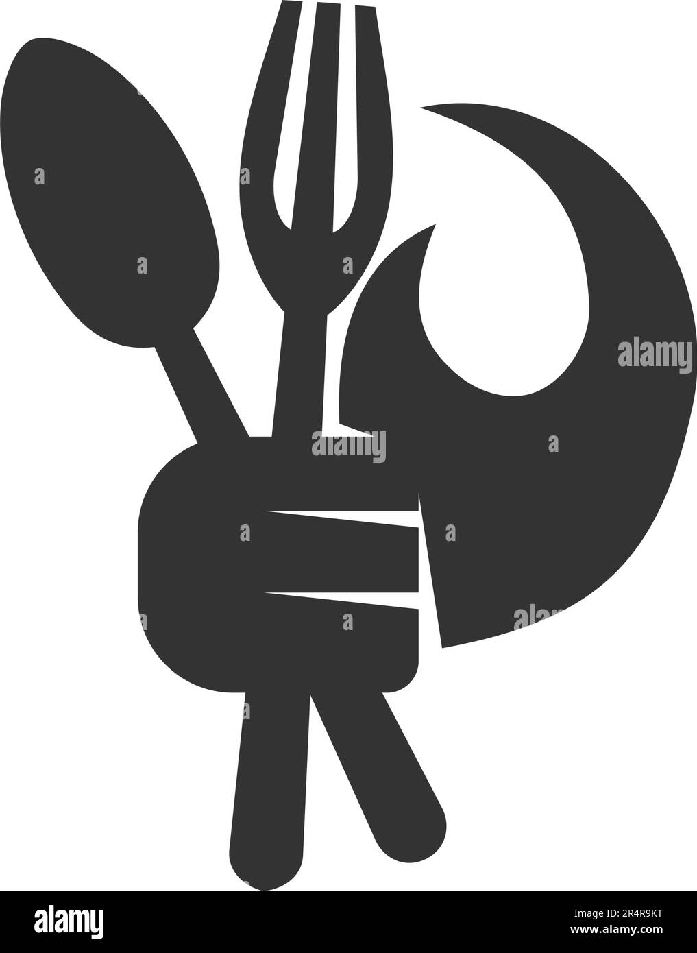 food logo template. Icon Illustration Brand Identity. Isolated and flat ...