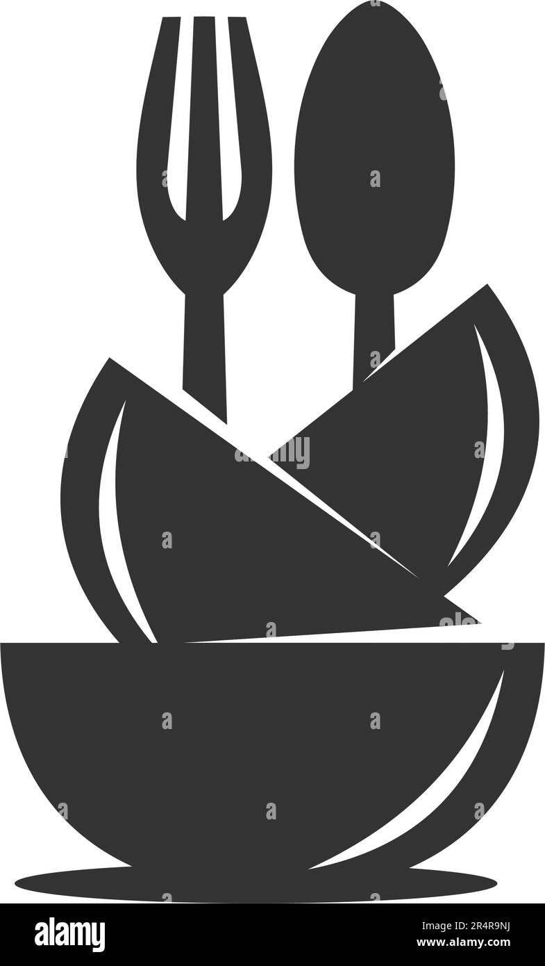 food logo template. Icon Illustration Brand Identity. Isolated and flat ...