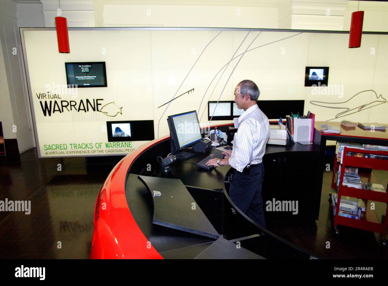 Detail from the 'Virtual Warrane' exhibition launch at Customs House in ...