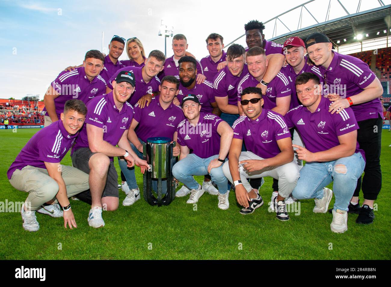Limerick, Ireland. 30th May, 2023. Munster players poses for a photo ...