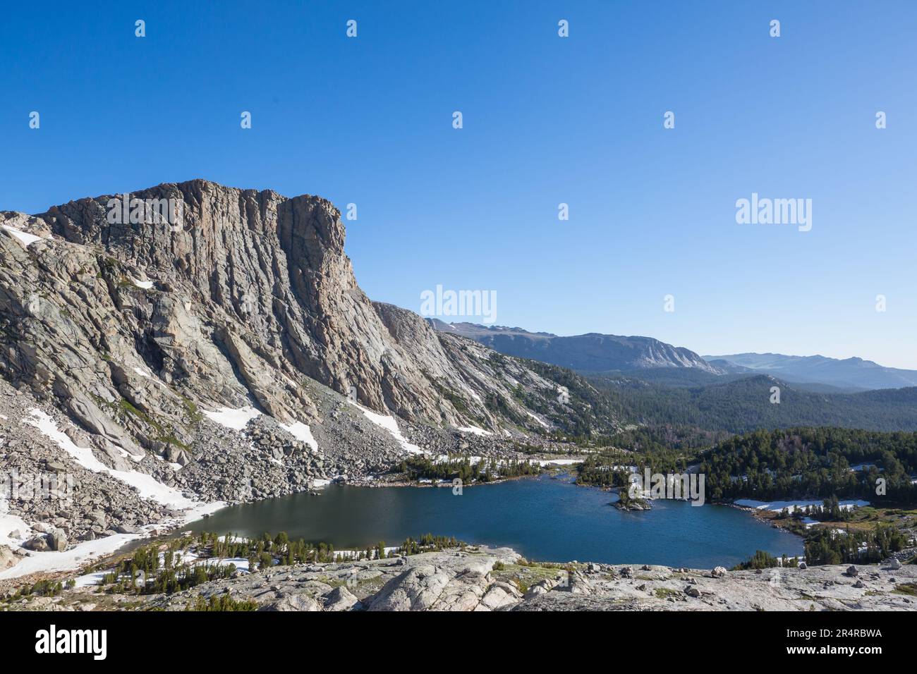Hike in Wind River Range in Wyoming, USA. Summer season Stock Photo - Alamy