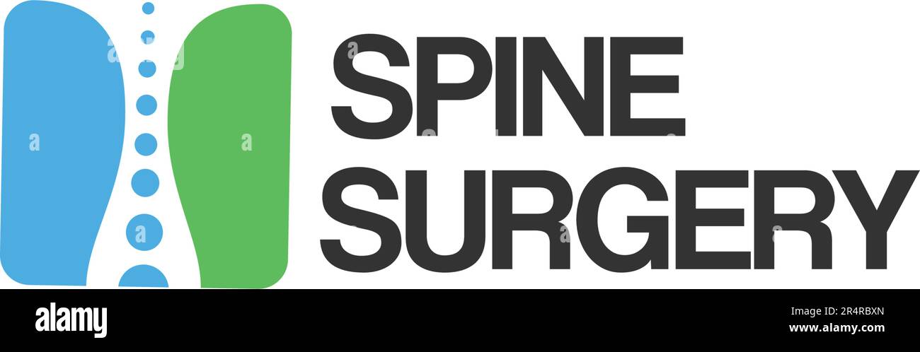 Modern Simple Abstract SPINE SURGERRY logo design Stock Vector Image ...