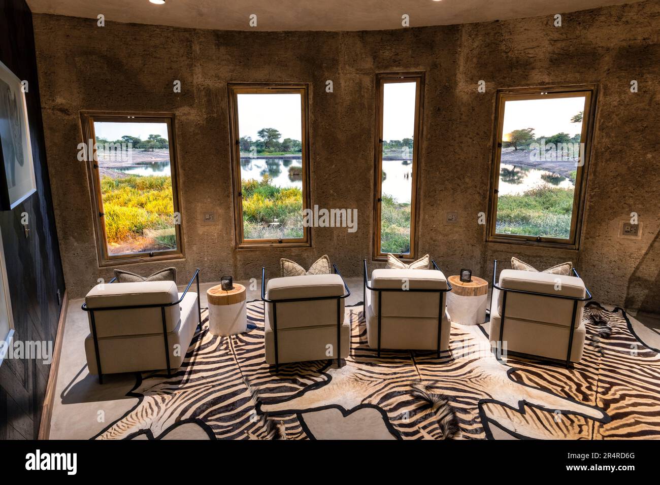 The luxury hide at Onguma Camp Kala - Onguma Game Reserve, Namibia ...