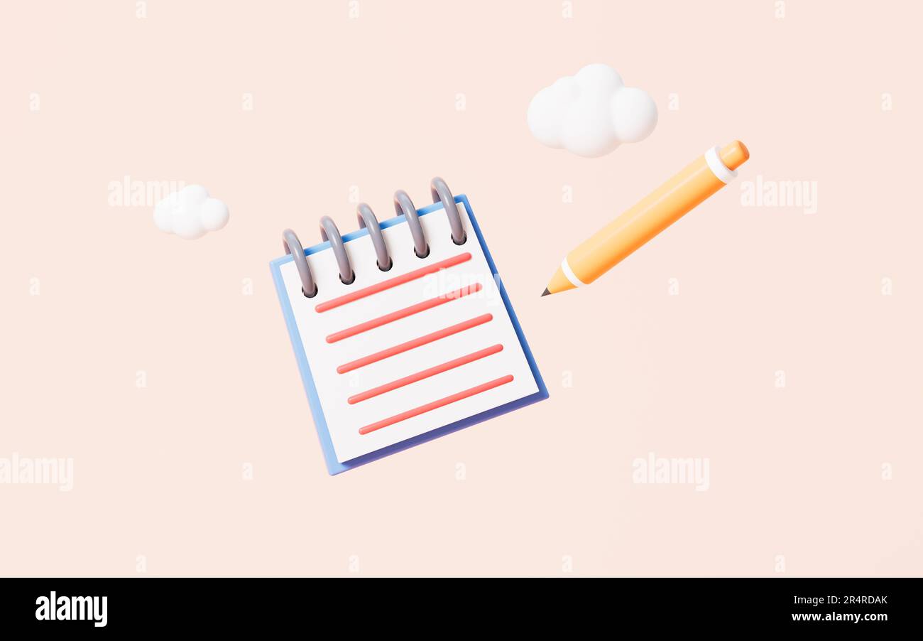 Cartoon notepad hi-res stock photography and images - Alamy