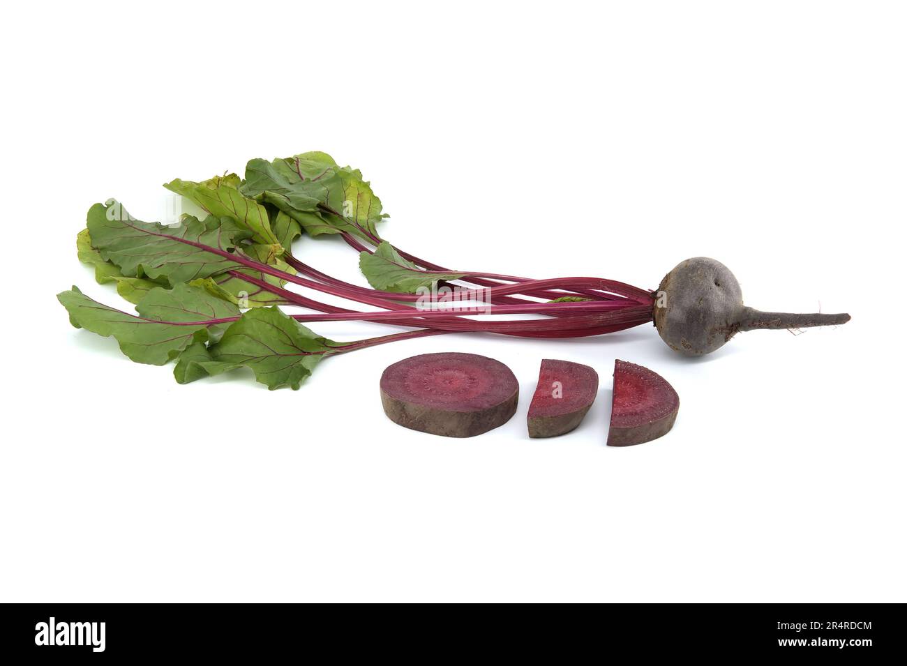 Raw whole and sliced baby beetroot isolated on white background Stock ...