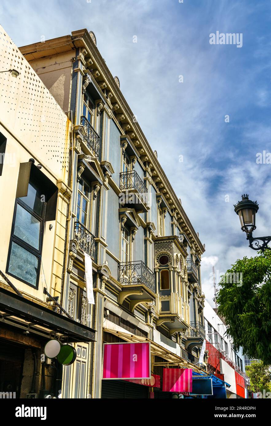 Traditional architecture of Downtown San Jose, the capital of Costa ...