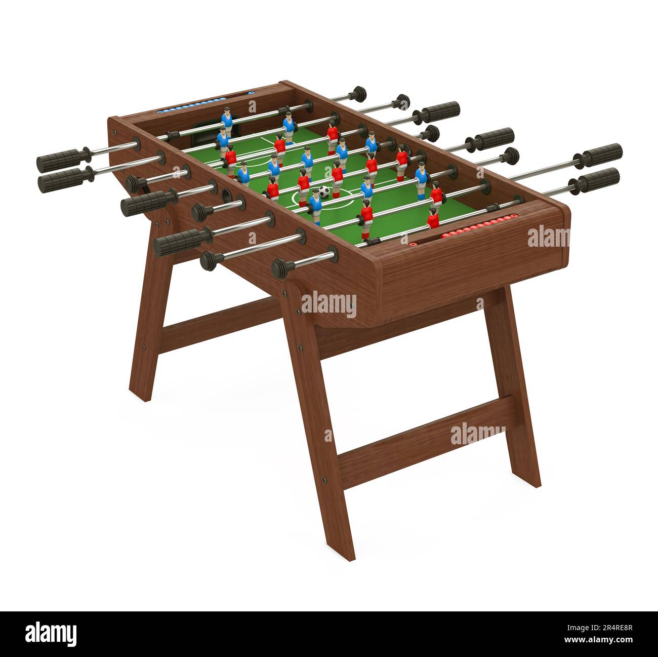 Foosball Soccer Table Game Isolated Stock Photo - Alamy