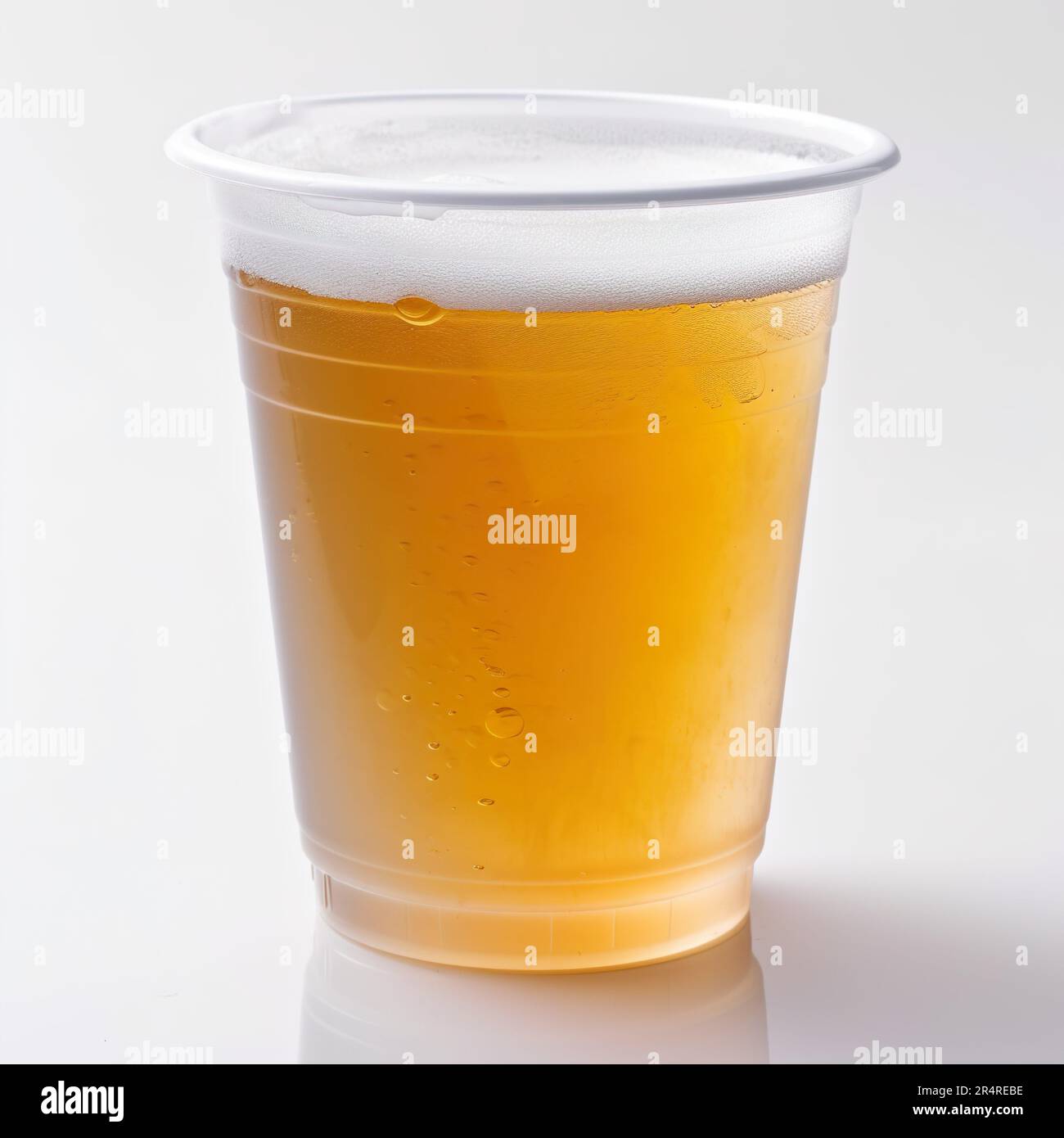 Golden lager beer in disposable hi-res stock photography and images - Alamy