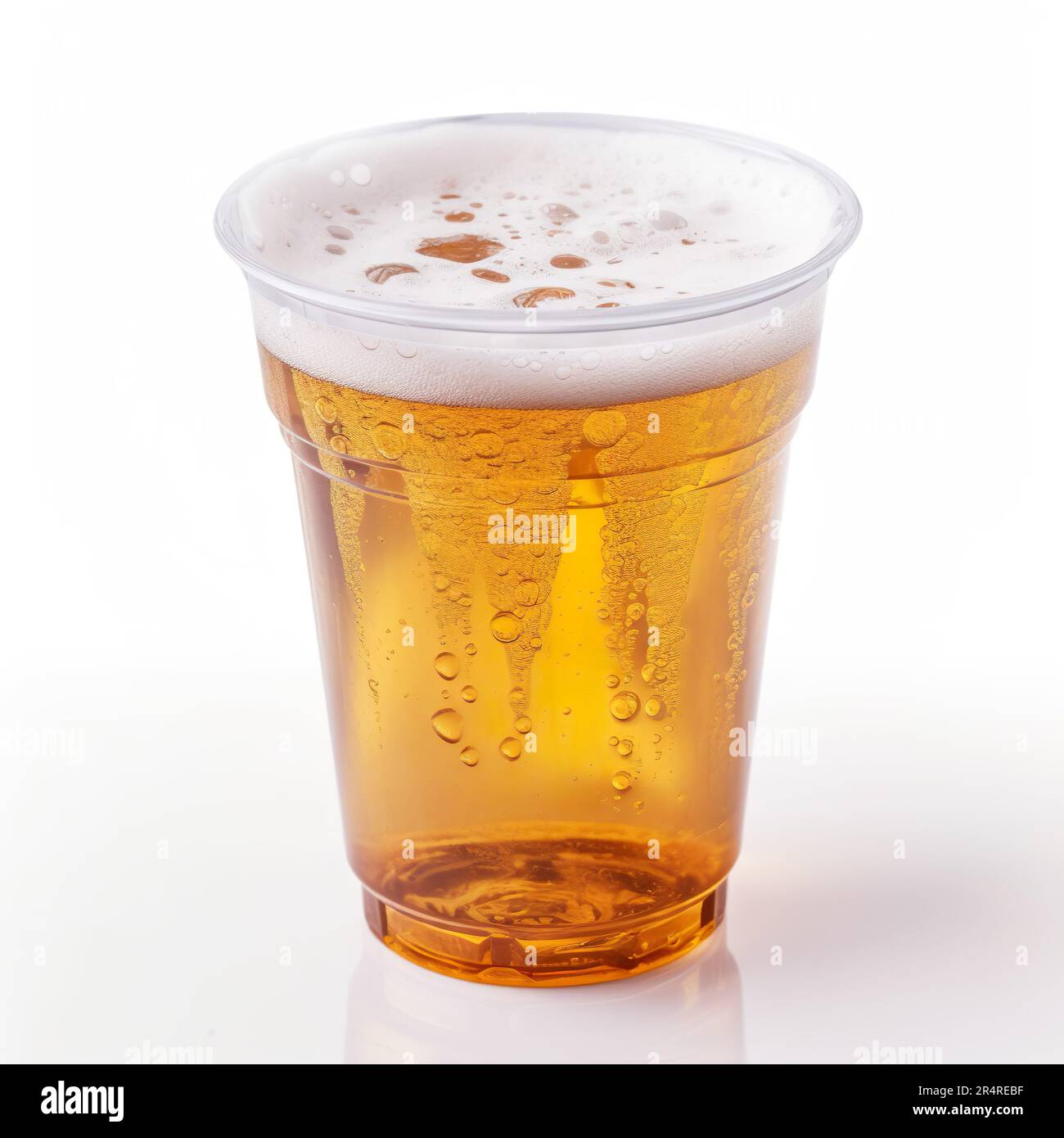 Golden lager beer in disposable hi-res stock photography and images - Alamy