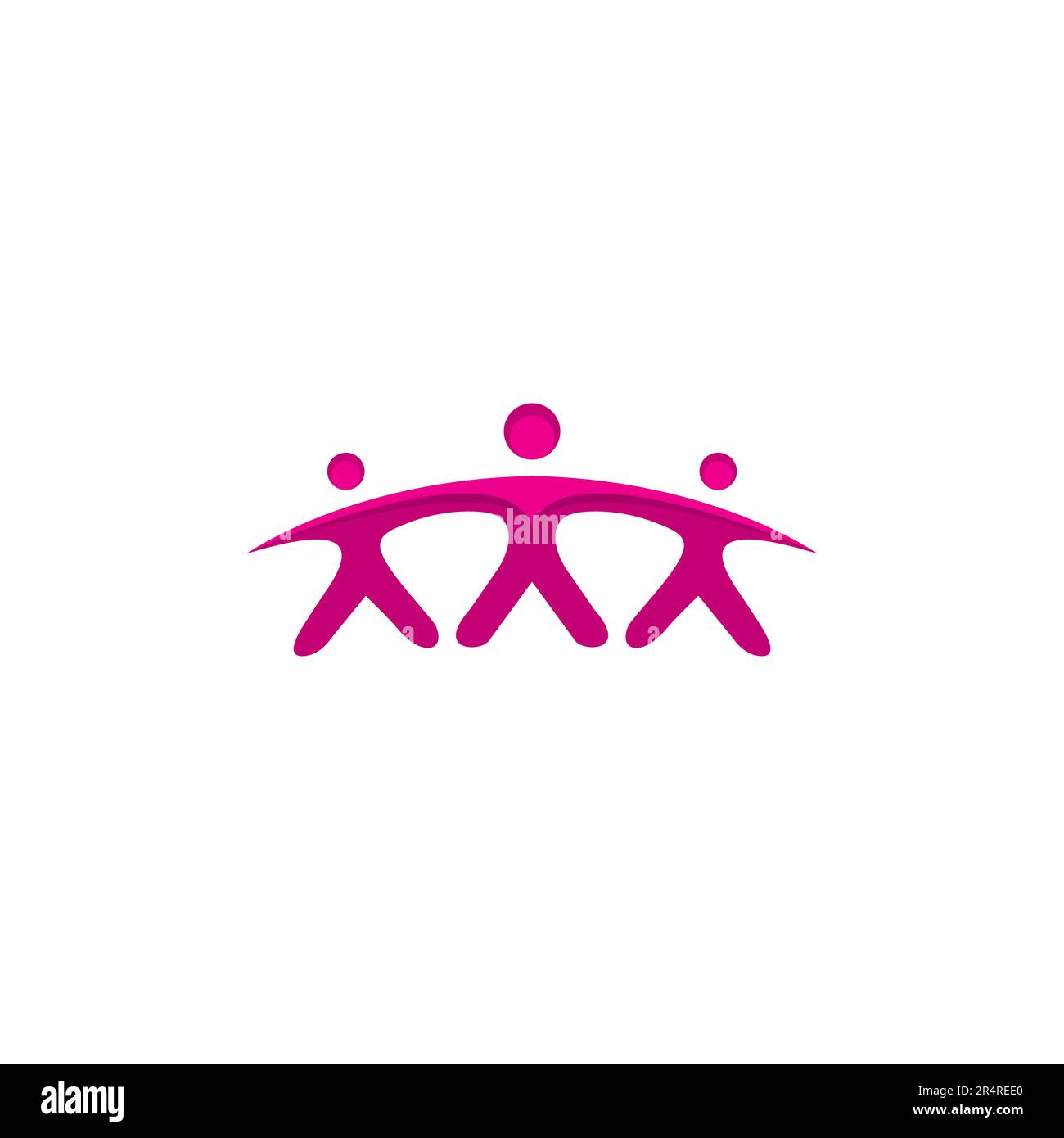 Three People Icon. Human Community Logo Design Stock Vector Image & Art ...