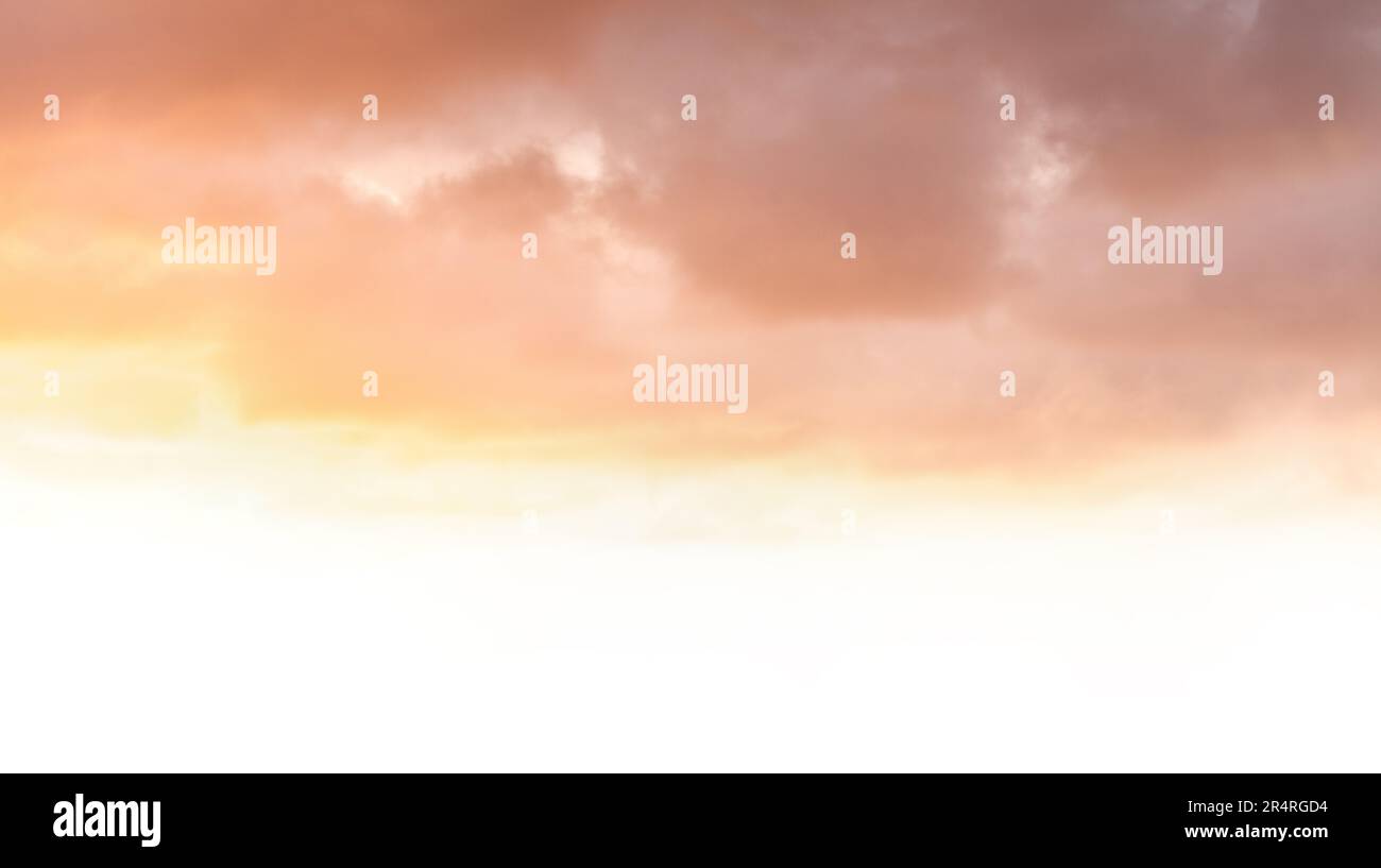 Sunset sky isolated on white background Stock Photo - Alamy
