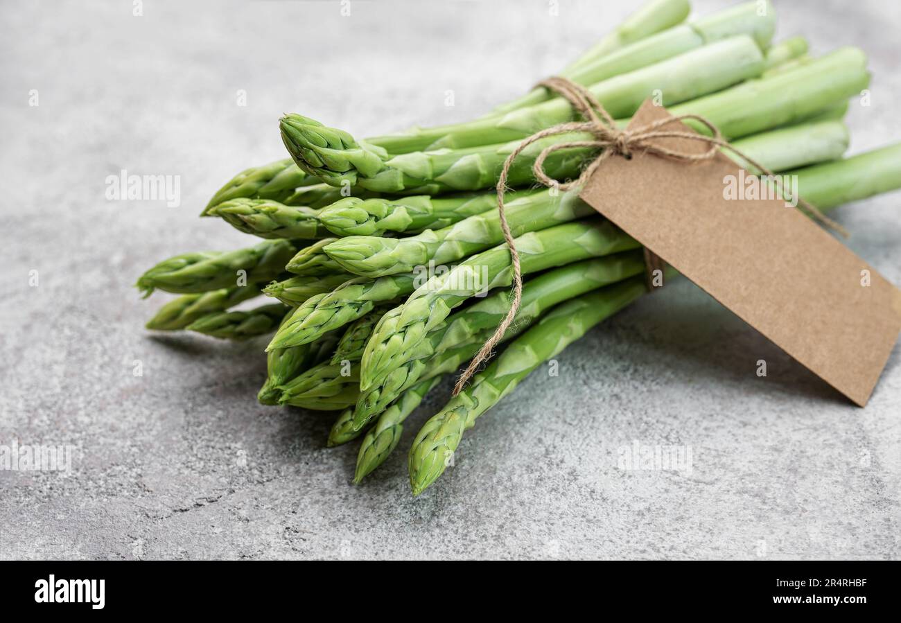Asparagus organic label hi-res stock photography and images - Alamy