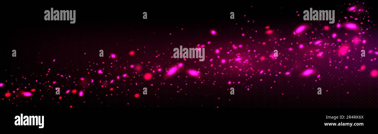 Pink firefly light glow flow. Star particle spell overlay on ...
