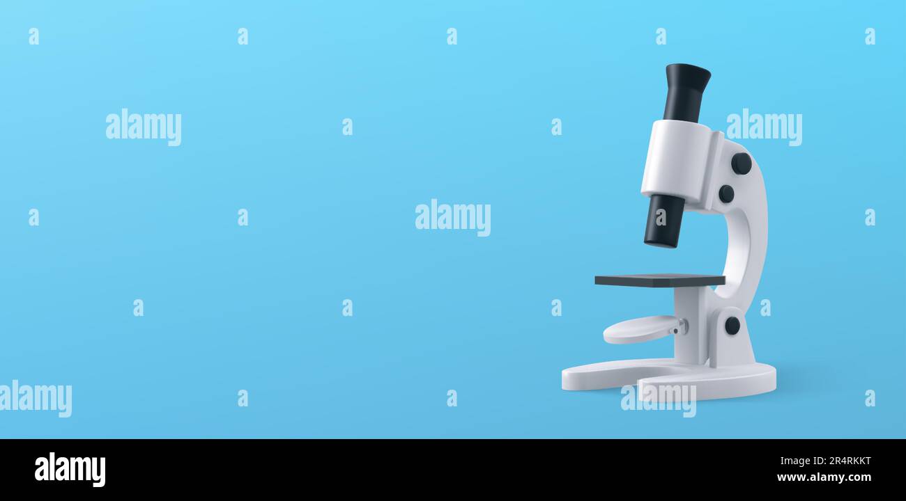 Microscope, equipment for science or medical laboratory. 3d optical ...