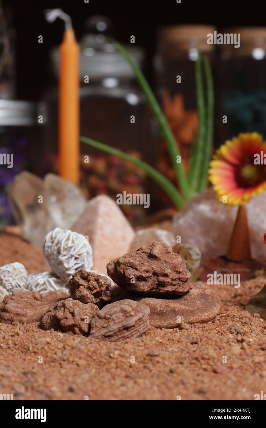 Desert rose of gypsum crystals hi-res stock photography and images - Alamy