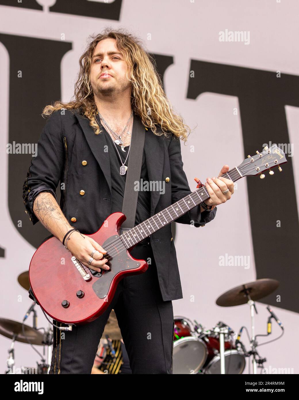 Napa, USA. 28th May, 2023. Adam Slack of The Struts during the ...